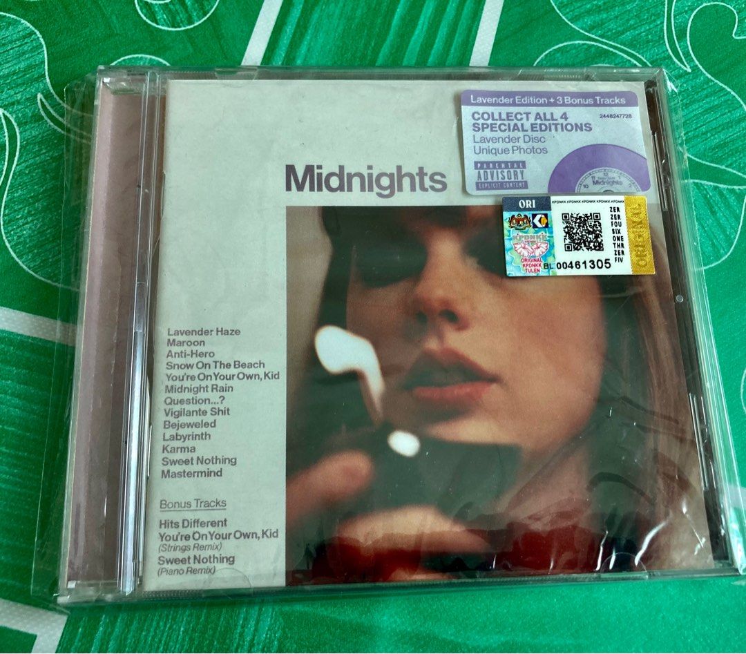 Taylor Swift - Midnights (Lavender Edition), Hobbies & Toys, Music & Media, CDs & DVDs on Carousell
