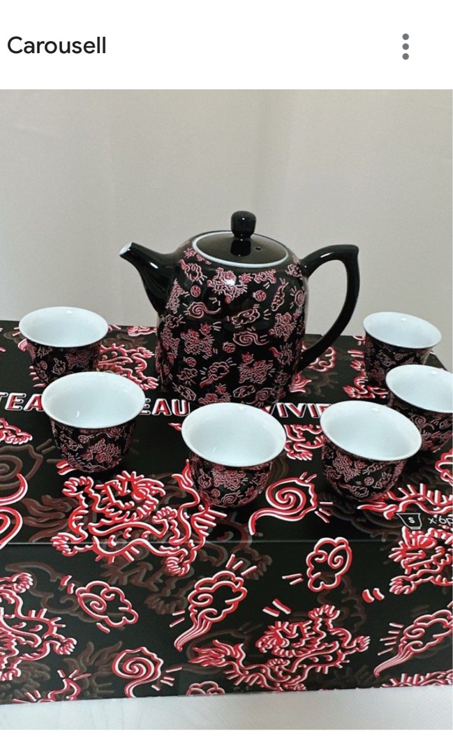 Tea Château x Vivienne Tam 全新「瑰麗塗繪玉龍」系列 茶具 全新未開封, 嘢食 & 嘢飲, 禮品籃和禮籃 - Carousell