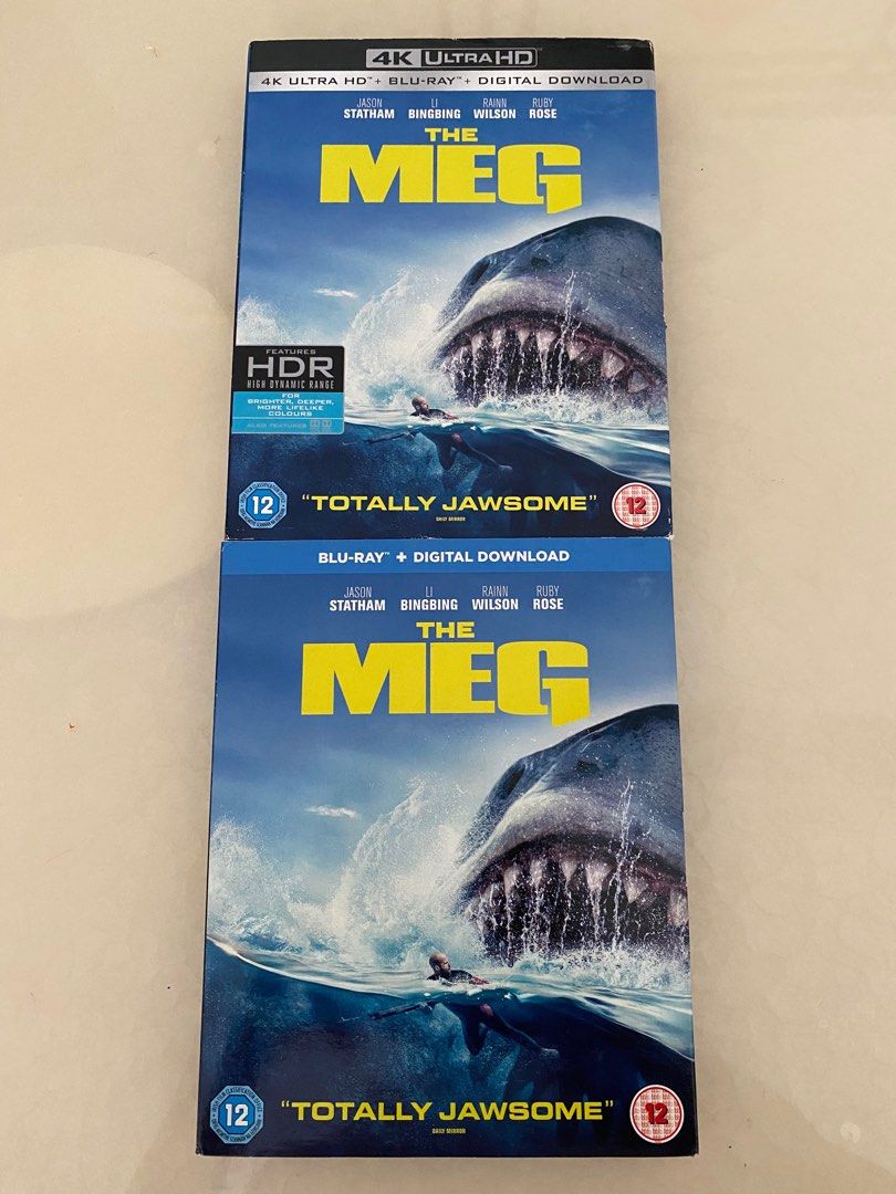The Meg (4K Ultra HD + Blu Ray), Hobbies & Toys, Music & Media, CDs ...