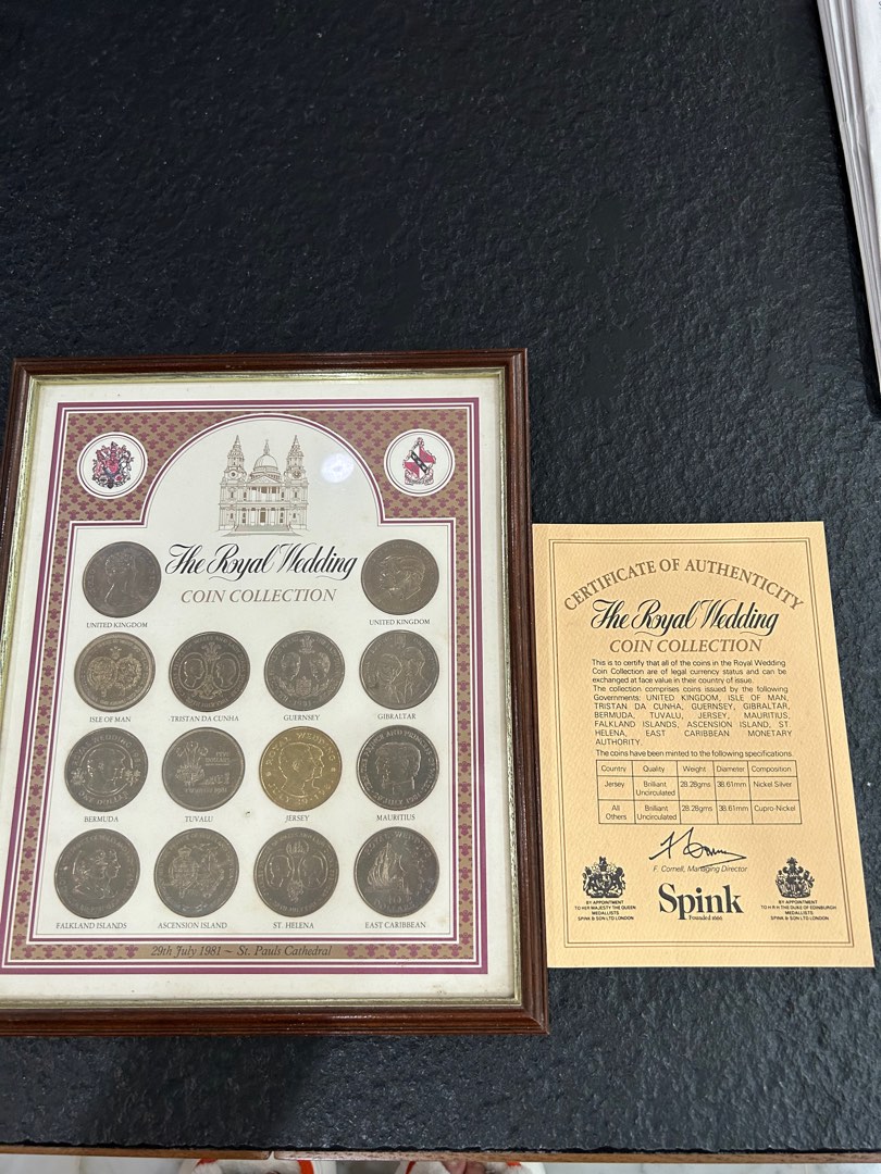 The Royal Wedding Coin Collection with certificate, Hobbies & Toys ...