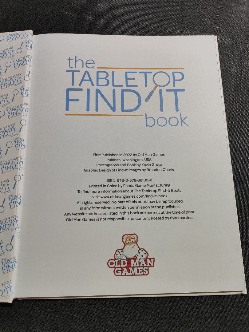 The Tabletop Find It book, Hobbies & Toys, Toys & Games on Carousell