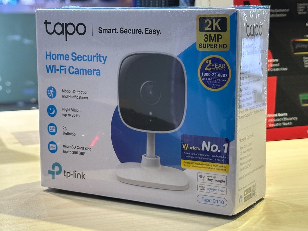 TP-Link Tapo C110, Furniture & Home Living, Security & Locks, Security ...