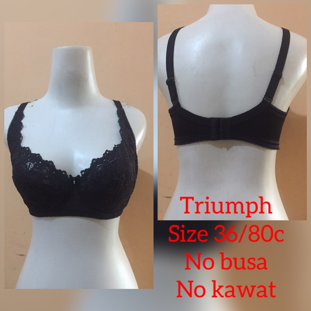 Triumph Bra 36/80c, Fesyen Wanita, Pakaian Wanita, Lainnya di Carousell