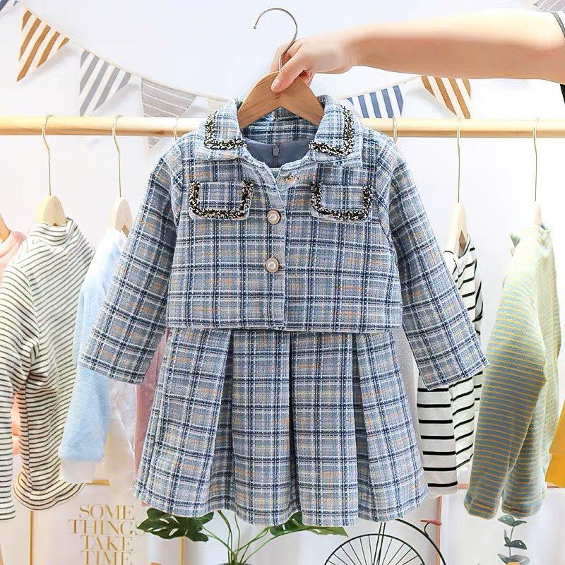 Tweed jacket and dress set, Babies & Kids, Babies & Kids Fashion on ...