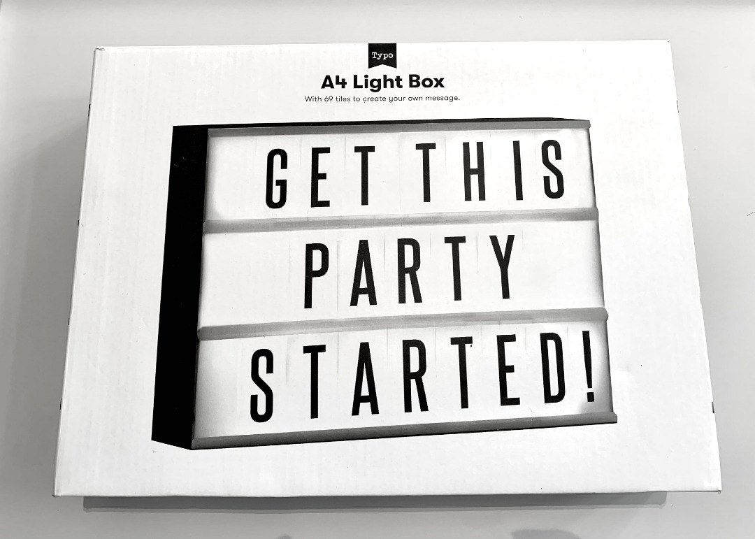 Typo A4 LED Light Box, Furniture & Home Living, Home Decor, Other Home ...
