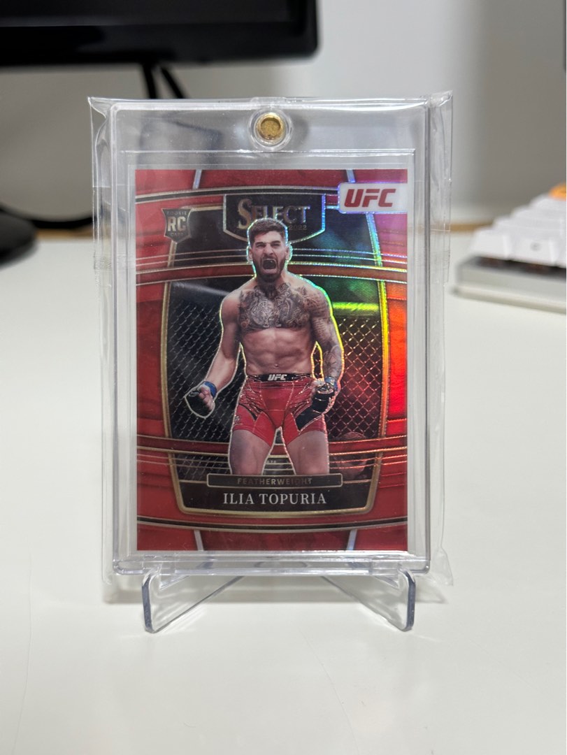 UFC card select Ilia Topuria red concourse rookie /99, Hobbies & Toys ...