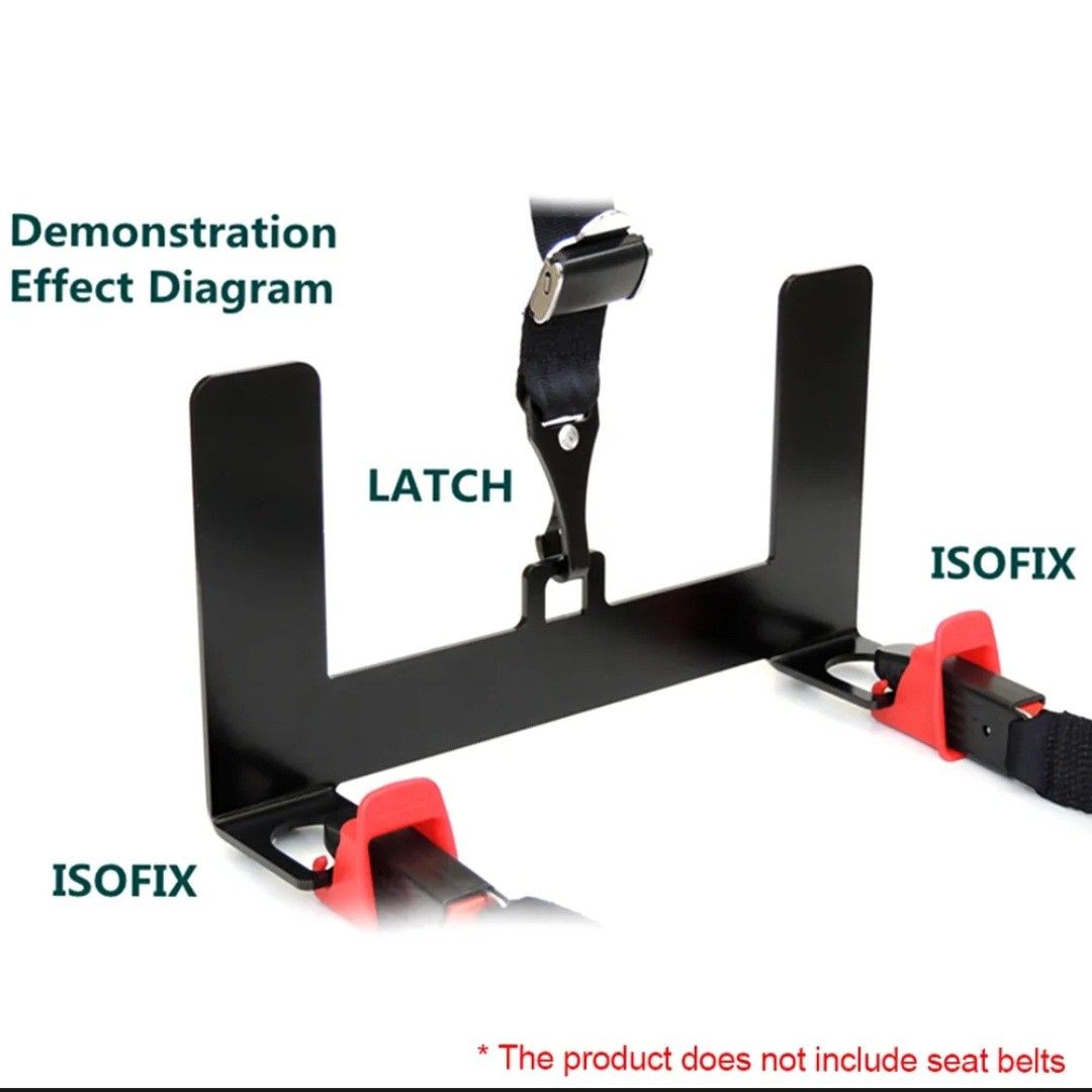 Universal Isofix Bracket Isofix Adaptor Child seat restraint anchor ...