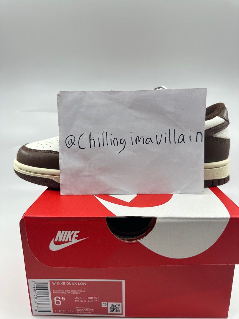 (US 6.5w/5m) Nike Dunk Low Cut Top Cacao Wow Sail Maroon Mocha ...