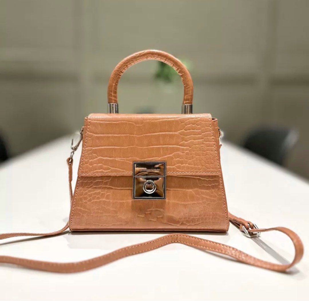 (USED) Tas CK / Charles & Keith Bag Original in Brown, Fesyen Wanita ...