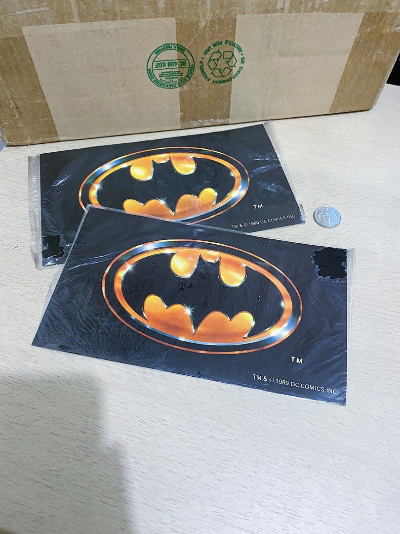 (Vintage) 1989 Batman - Michael Keaton - DC Comics - Movie Sticker (Set ...