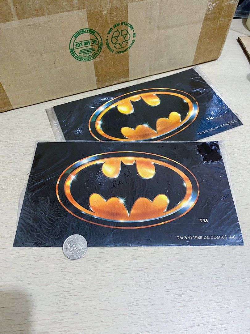 (Vintage) 1989 Batman - Michael Keaton - DC Comics - Movie Sticker (Set ...