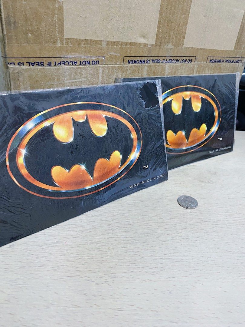 (Vintage) 1989 Batman - Michael Keaton - DC Comics - Movie Sticker (Set ...