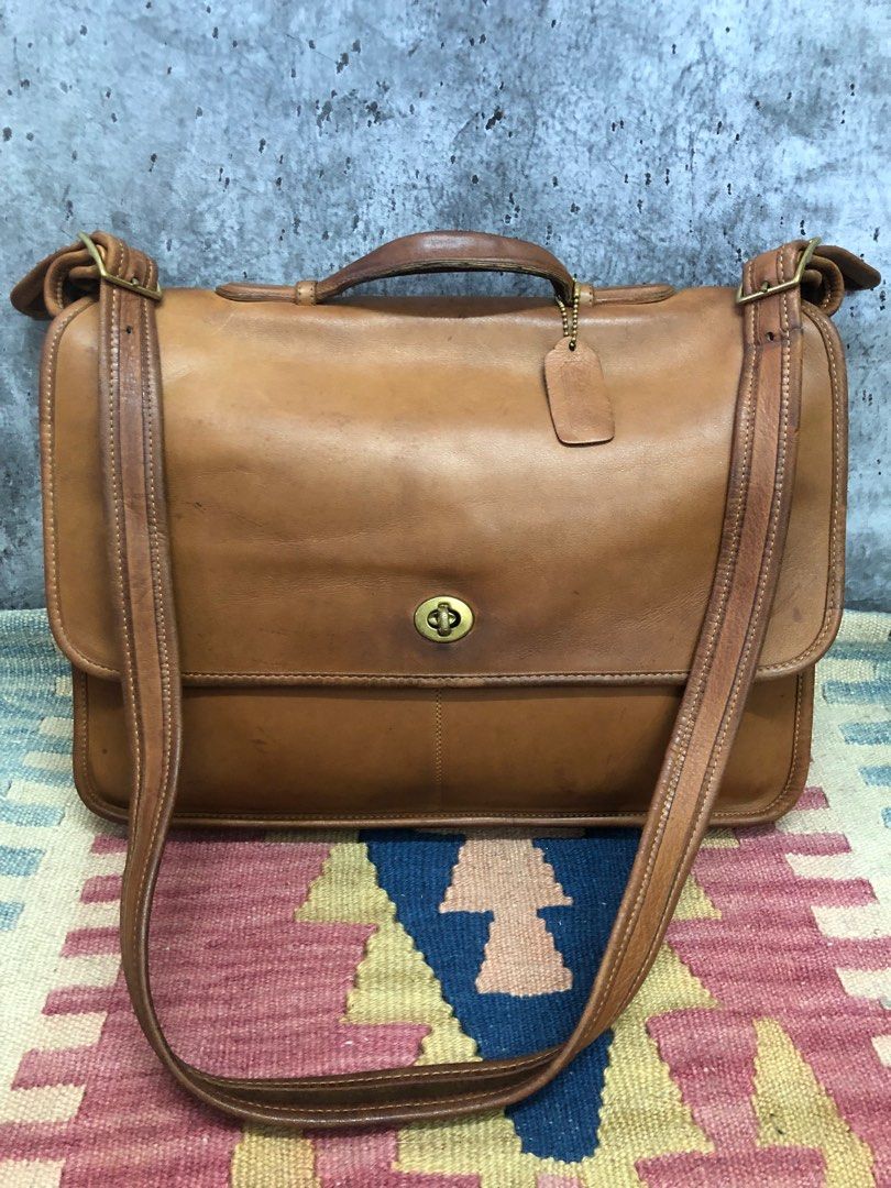 Vintage Coach Briefcase Bag, Luxury, Bags & Wallets on Carousell