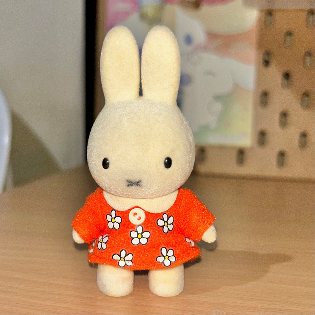 Vintage Miffy Flocked Figure Sekiguchi, Hobbies & Toys, Toys & Games on Carousell