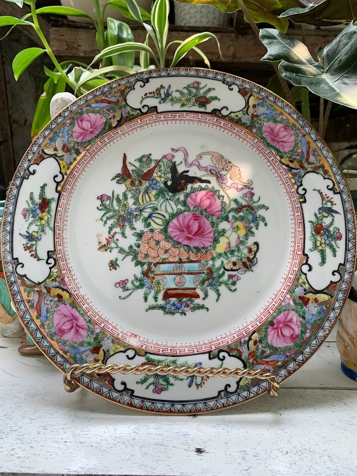 VintageRose Canton Decorative Plate on Carousell