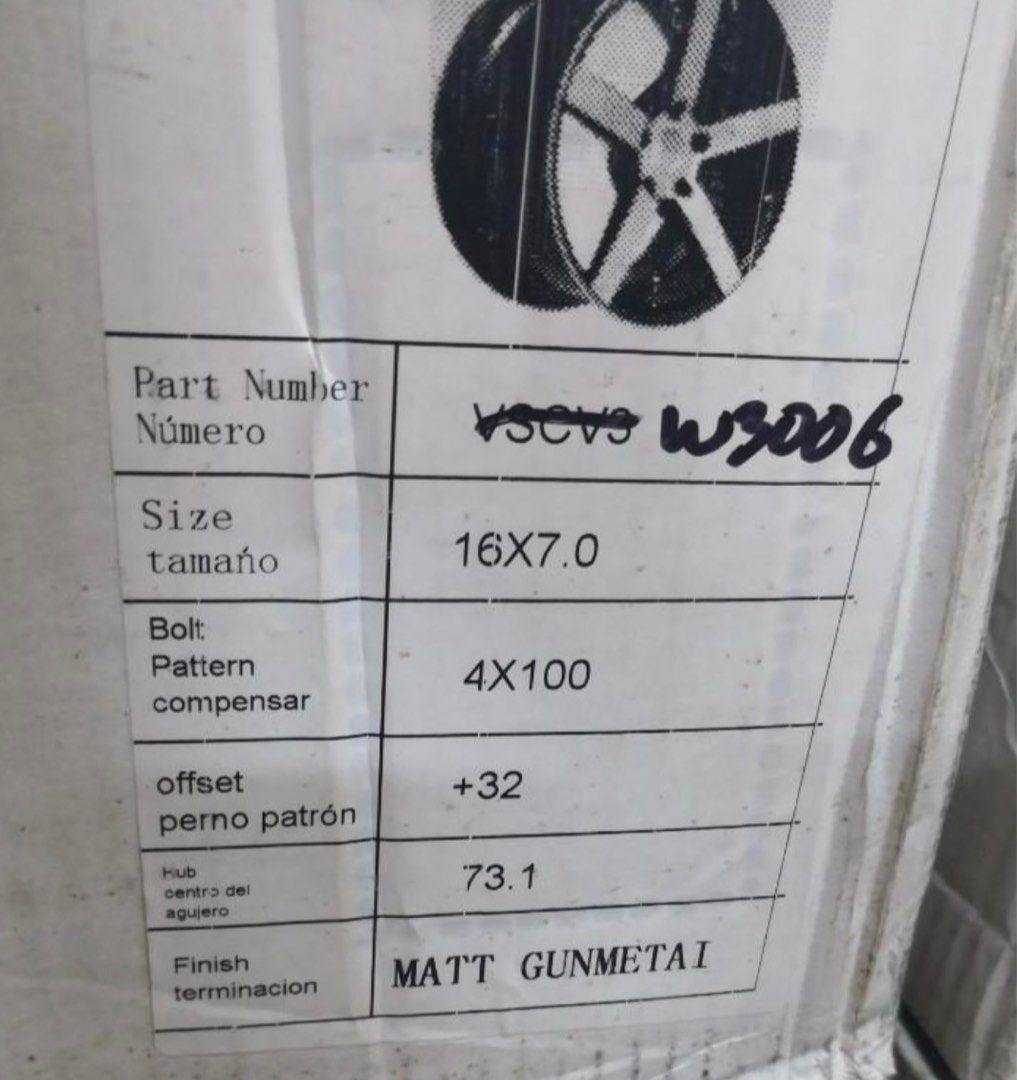 Vossen design rims 16 inch, Car Accessories, Tyres & Rims on Carousell