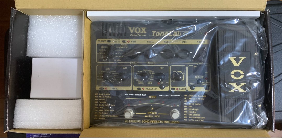 Vox Valvetronix Tonelab ST Multi Effects & Amp Simulator Guitar Pedal ...