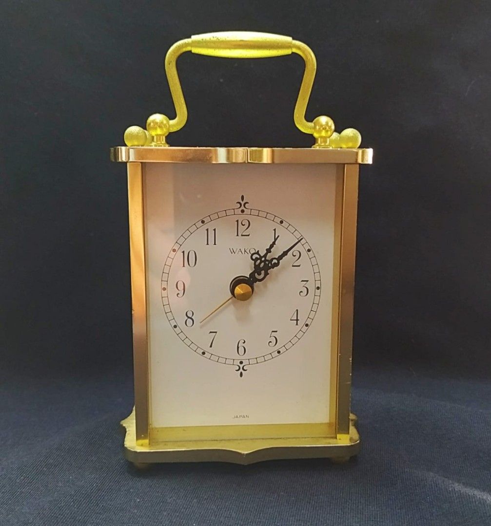 WAKO alarm clock made in Japan, 80s vintage antique retro farm style ...