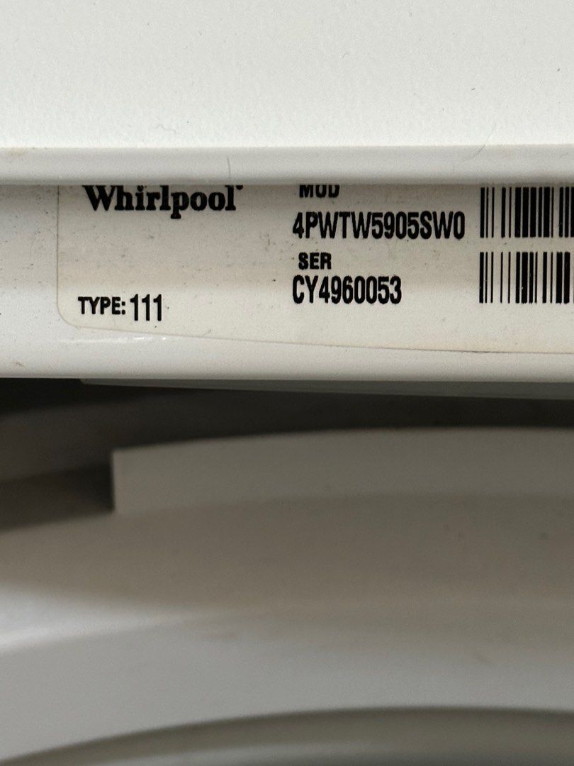 RUSH!! 18k! Whirlpool Washing Machine 10.5 kg on Carousell