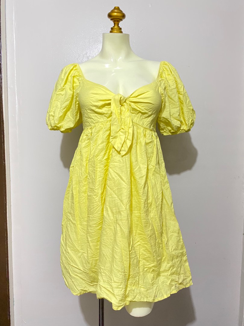 Wild Fable Yellow Puff dress on Carousell