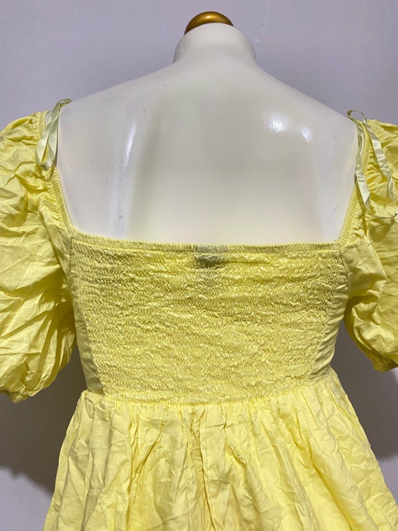 Wild Fable Yellow Puff dress on Carousell