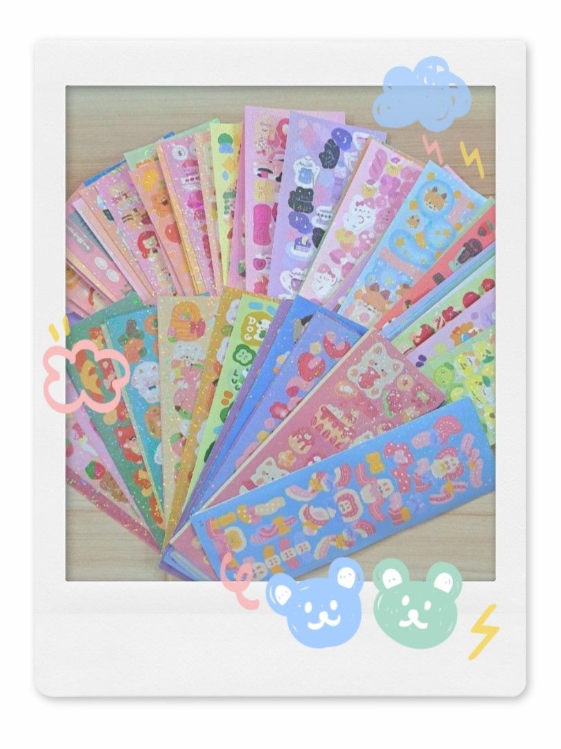 wts random sticker sheets grabbag memo pads memo sheets aesthetic bujo ...