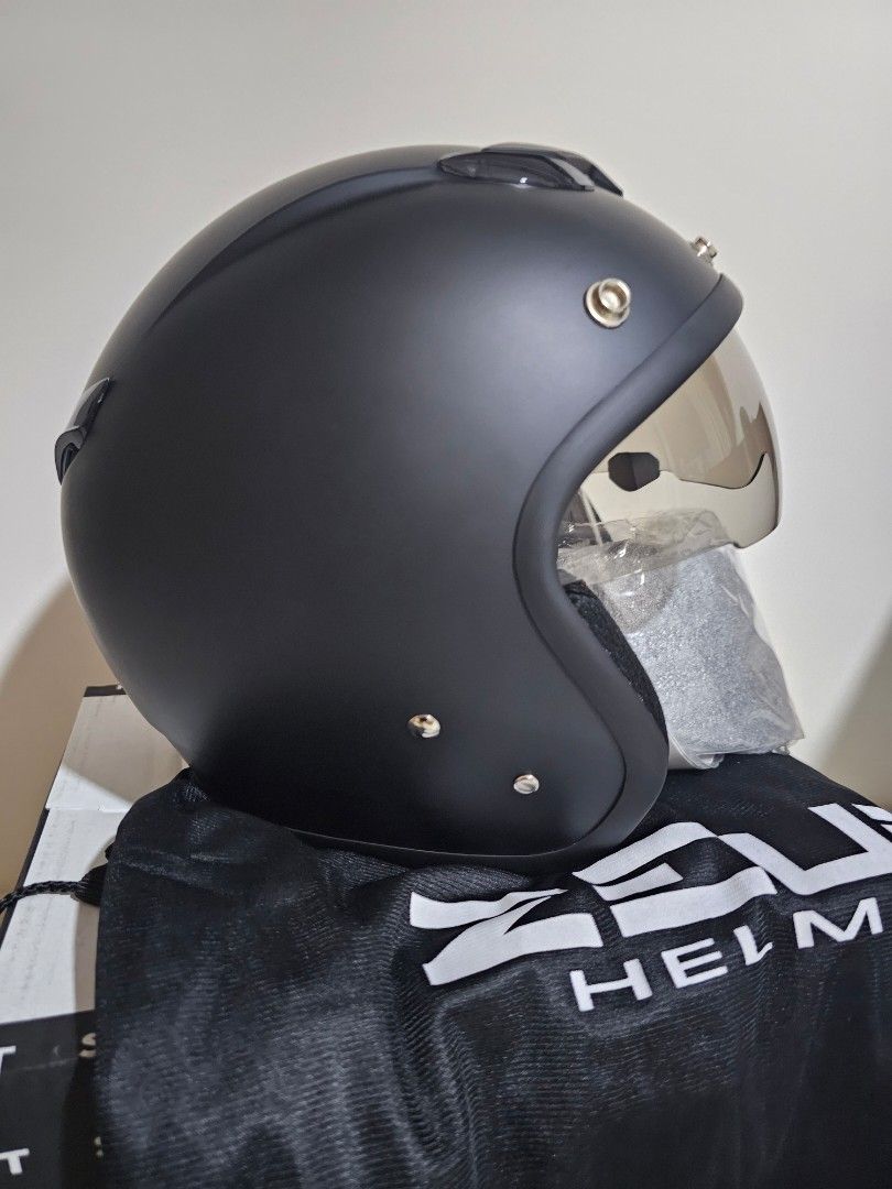 Zeus open face helmet, Motorcycles, Motorcycle Apparel on Carousell