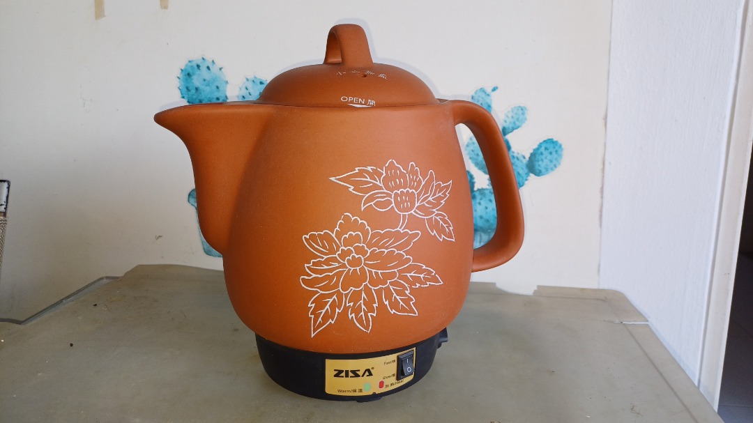 ZISA Purple Clay cooker for TCM herbs, Health & Nutrition, Medical ...