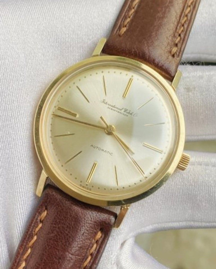 (14K IWC) 36mm IWC 14k solid gold vtg (automatic), Luxury, Watches on ...