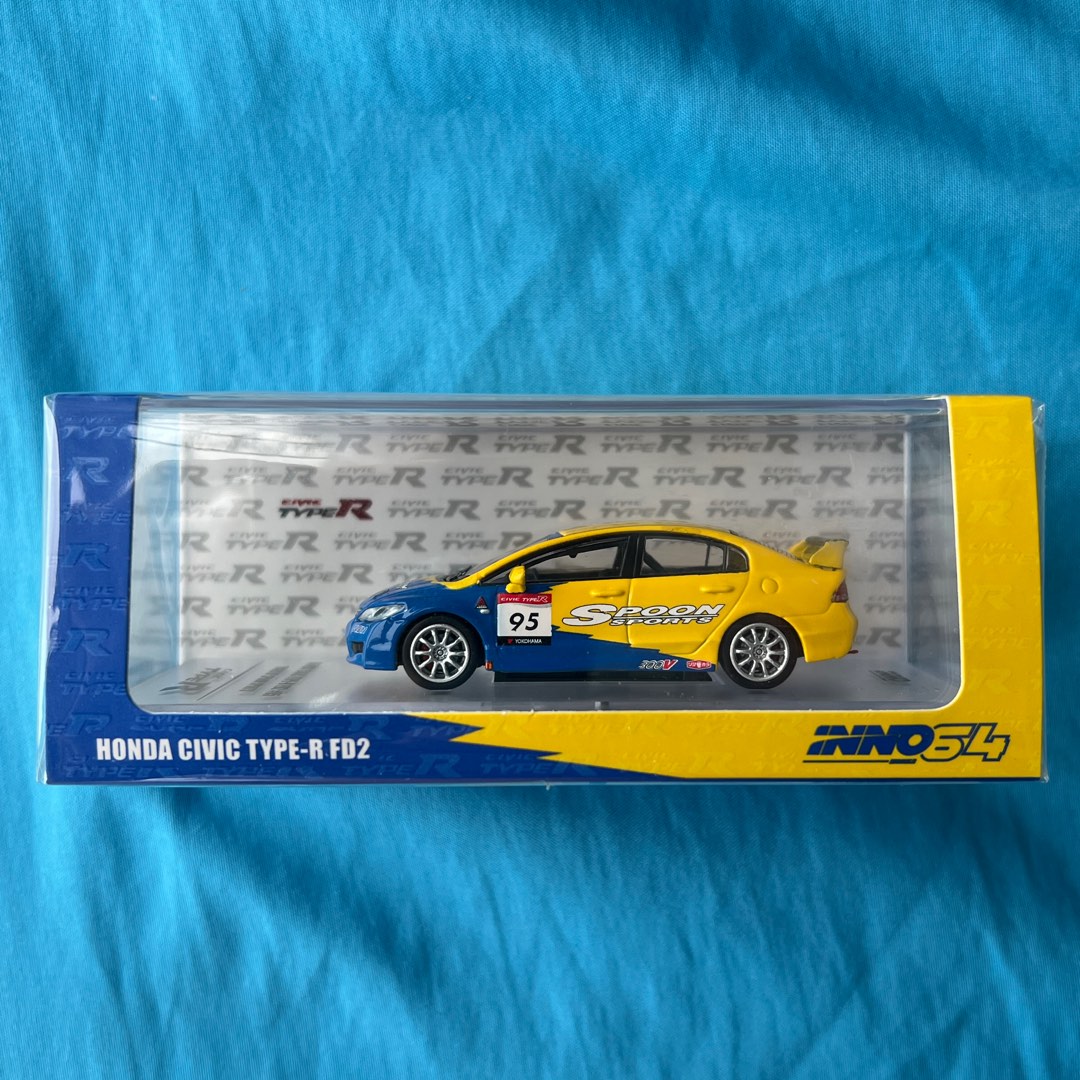 1/64 Inno64 Spoon Sports Honda Civic Type R FD2R FD2 diecast model car ...