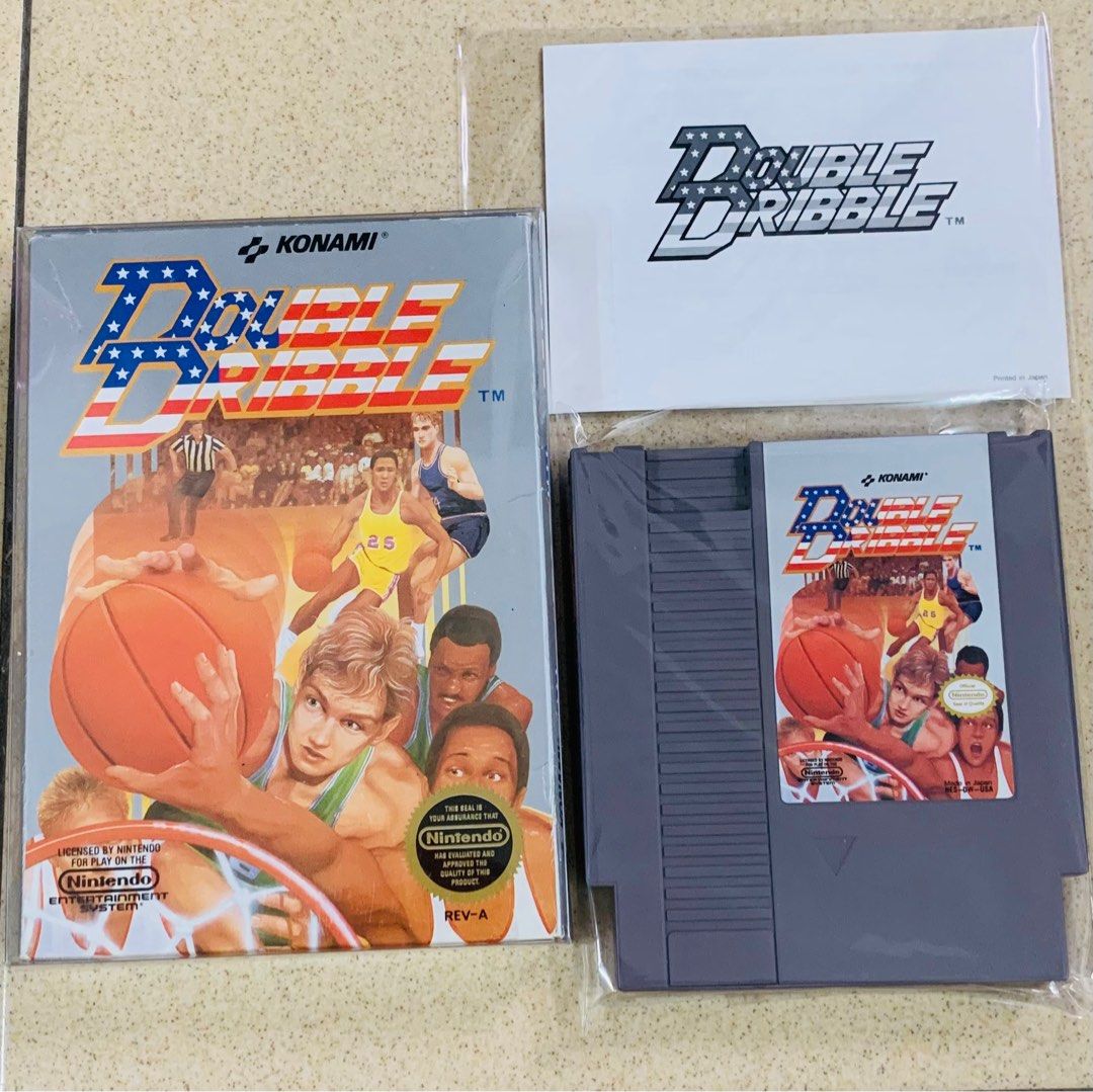 1987 Nintendo NES Double Dribble, Video Gaming, Video Games, Nintendo ...