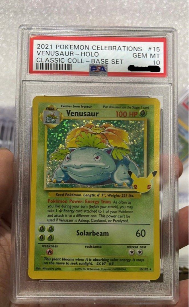 2021 Pokemon 25th Celebration Venusaur PSA 10, Hobbies & Toys, Toys & Games on Carousell