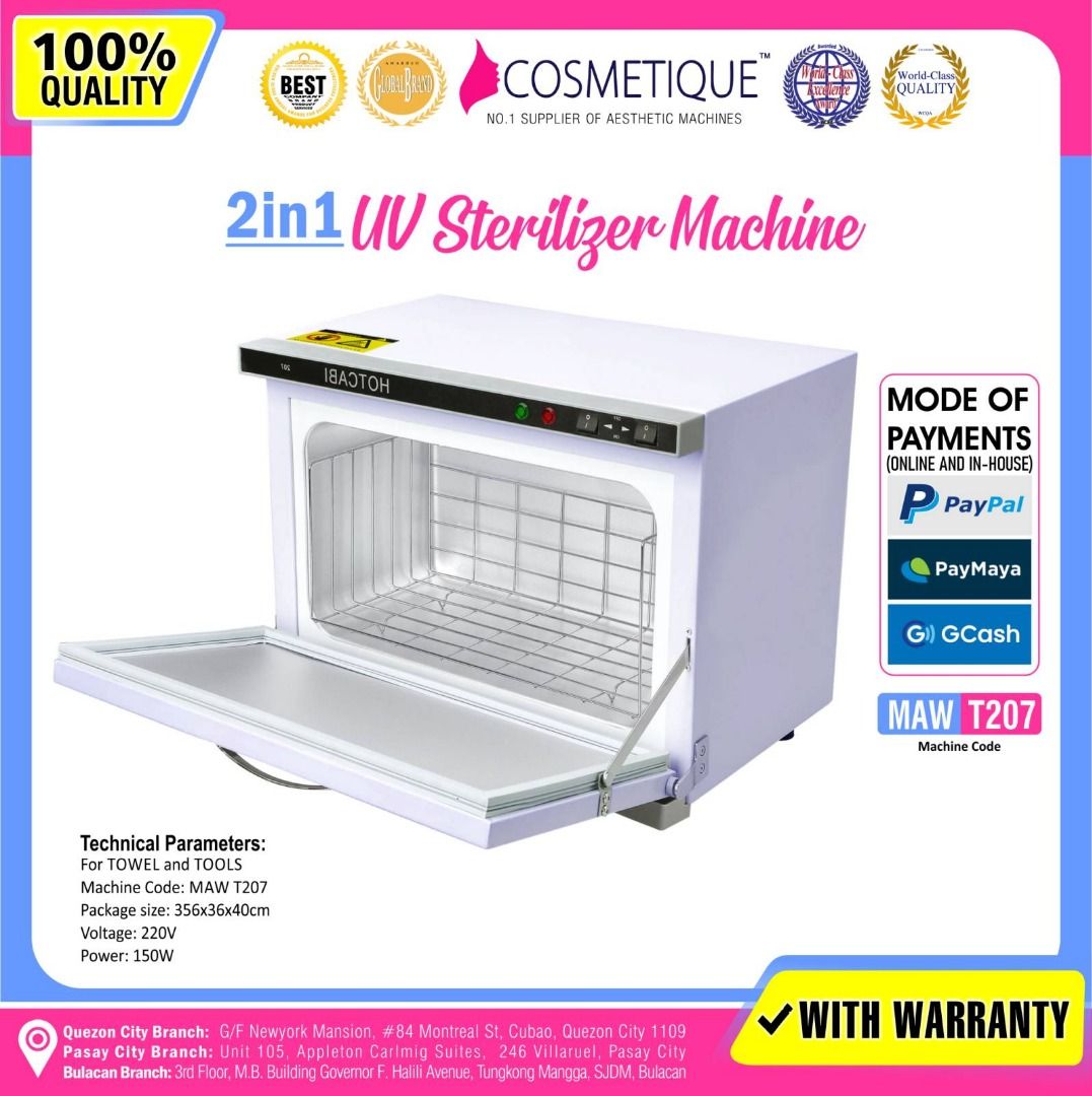 2 in 1 Hot Cabinet UV Sterilizer Machine, Health & Nutrition, Medical Supplies & Tools on Carousell