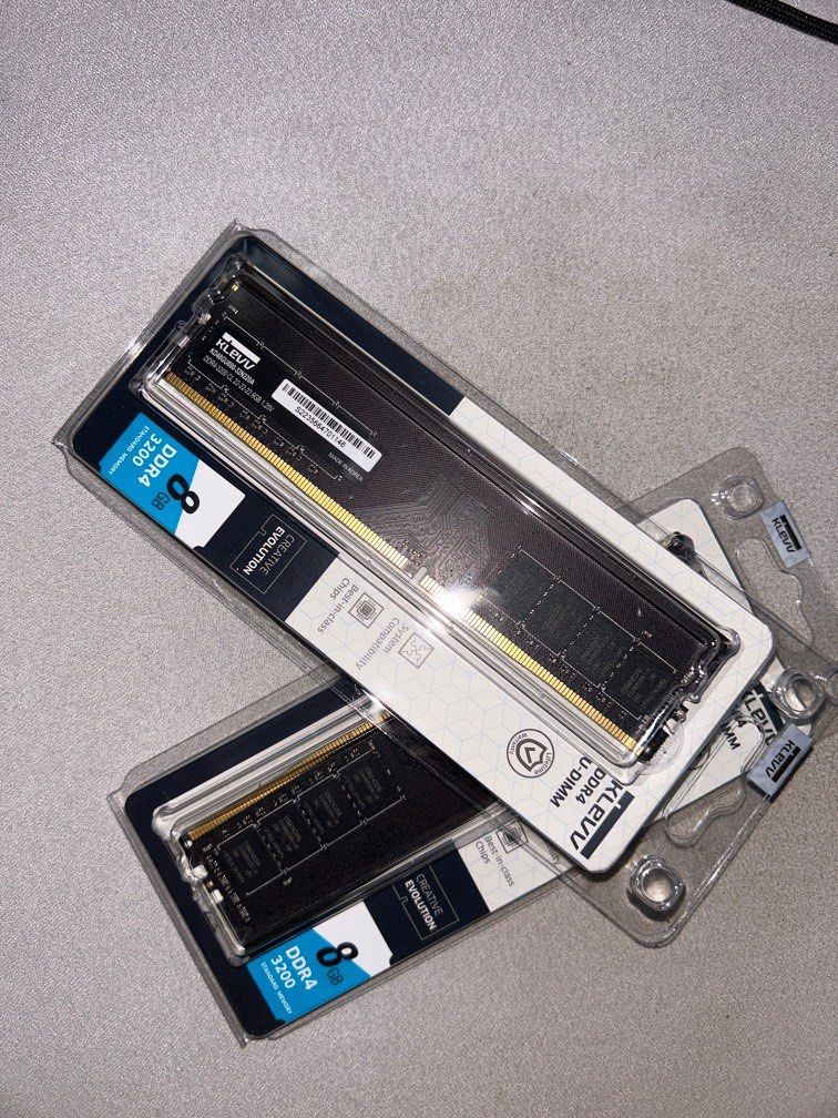 2 X 8GB RAM STICKS 3200MHZ (KLEVV), Computers & Tech, Parts ...