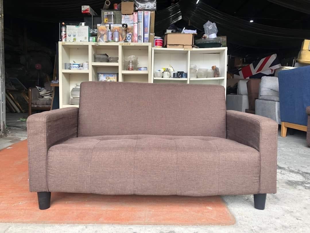 2nseaters brown sofa Japan surplus on Carousell