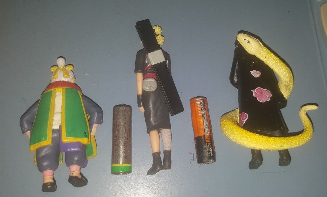 3 pcs Naruto Cosplay Toy Cartoon Figures (Kabuto/Temari/Ohnoki ...