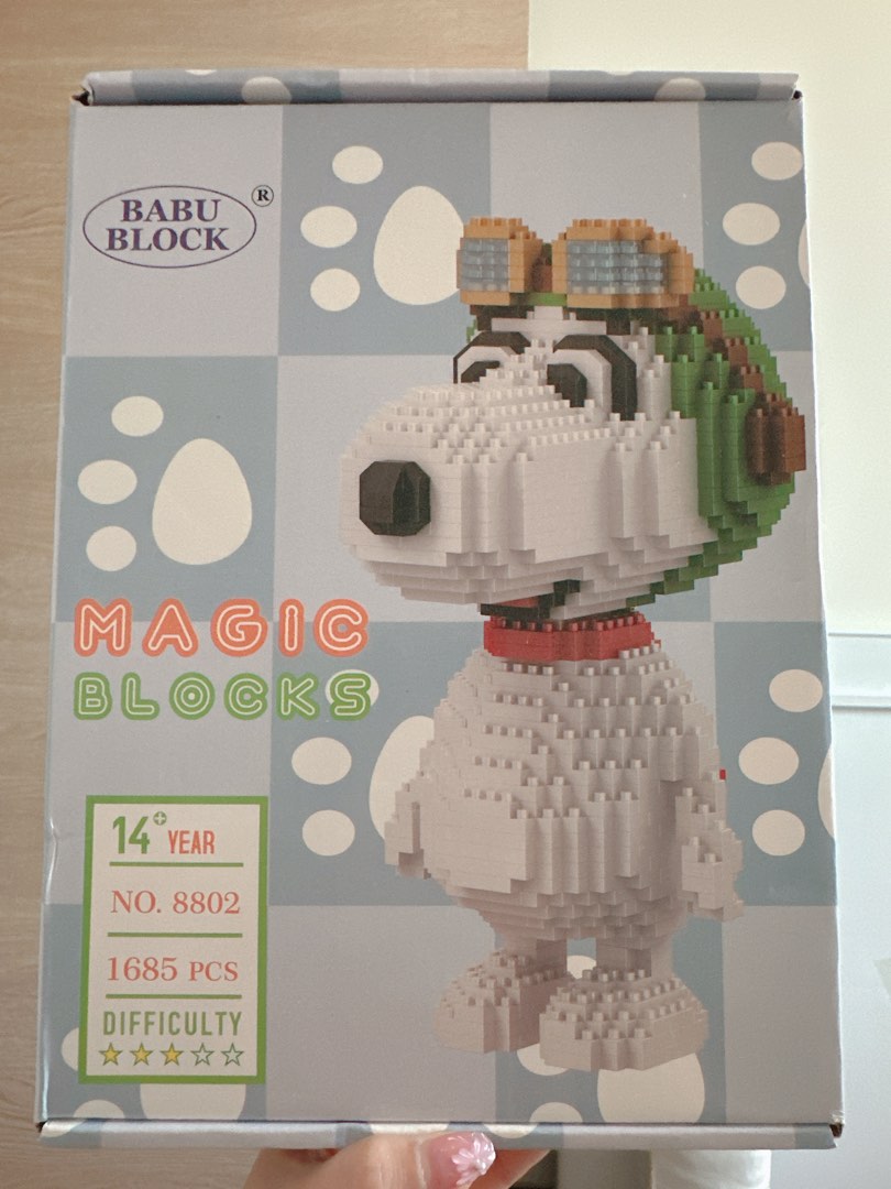3D snoopy Lego, Hobbies & Toys, Toys & Games on Carousell