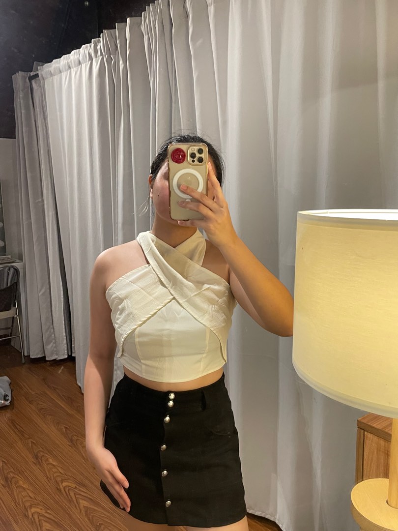 3-Way Linen Top on Carousell