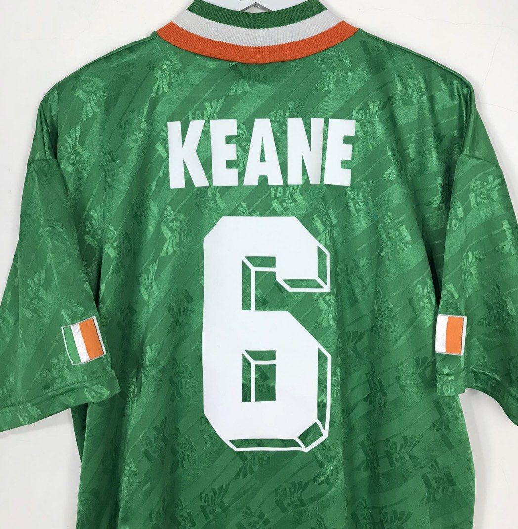 #6 Roy Keane 1994 Ireland Home soccer/footballjersey/kit rare /retro ...