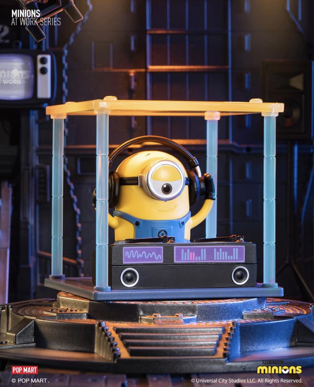 隱藏款 Popmart Minion Skullpanda Dimoo Molly Pucky Labubu at work 小黃人 隱藏款 ...