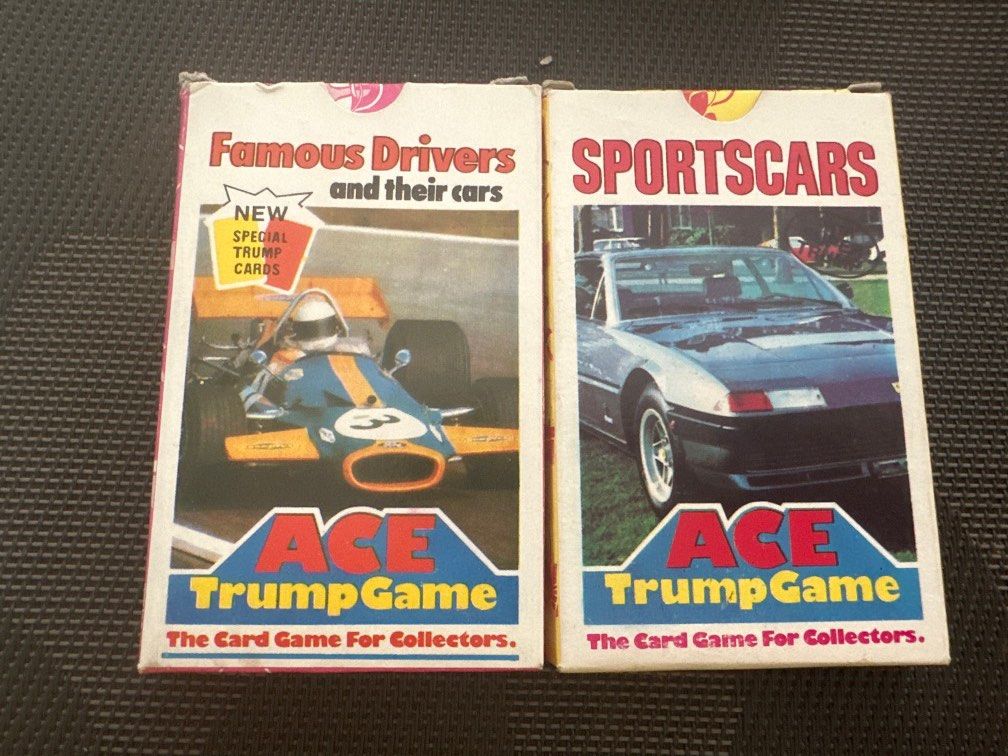 ACE TRUMP CARD GAME FAMOUS DRIVERS & SPORTCARS, Hobbies & Toys, Toys ...