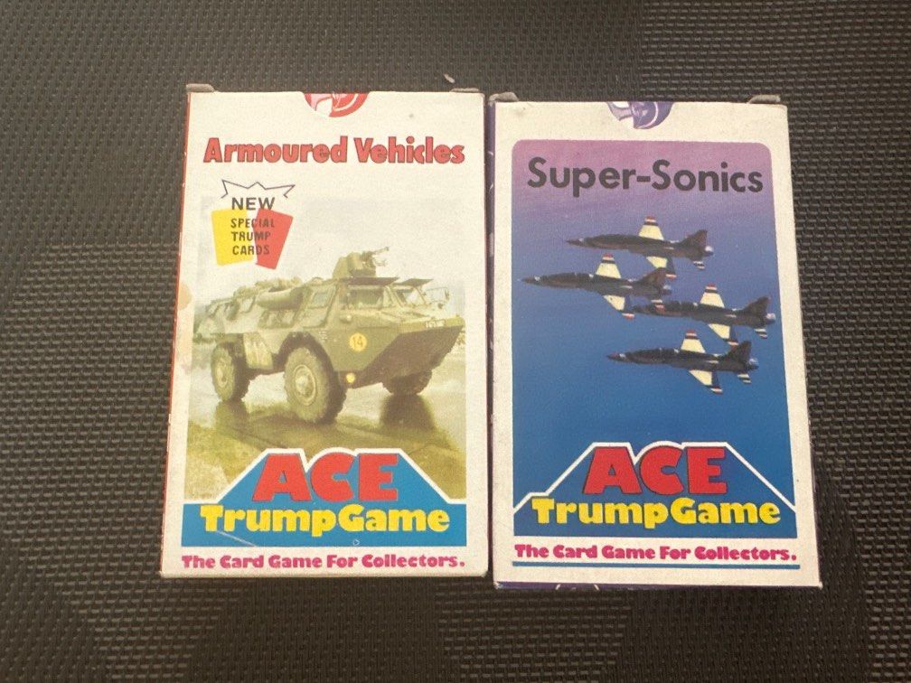 ACE TRUMP GAME SUPER SONIC & ARMOURED VEHICLES, Hobbies & Toys ...
