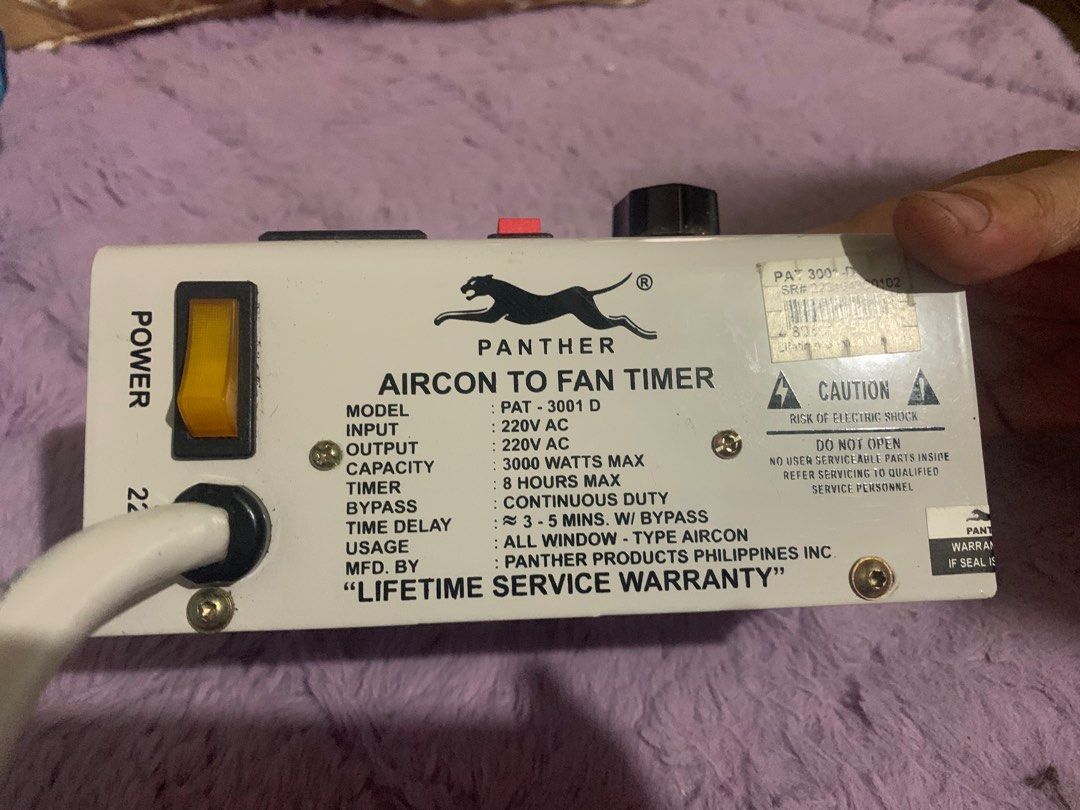 Aircon to fan timer on Carousell