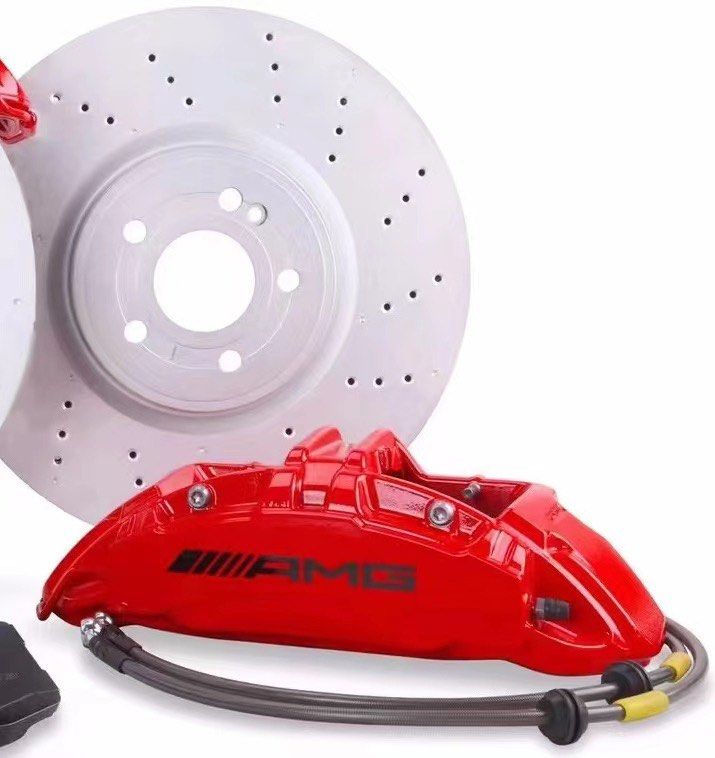 AMG A35 original 4 pot Brake kit + slotted brake disc, Car Accessories ...