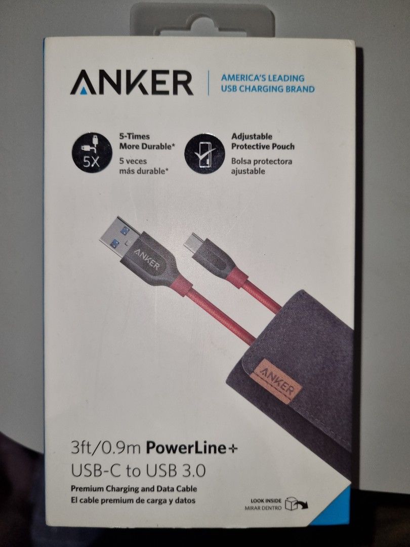 Anker Cable USB-C to USB3.0, Computers & Tech, Parts & Accessories ...