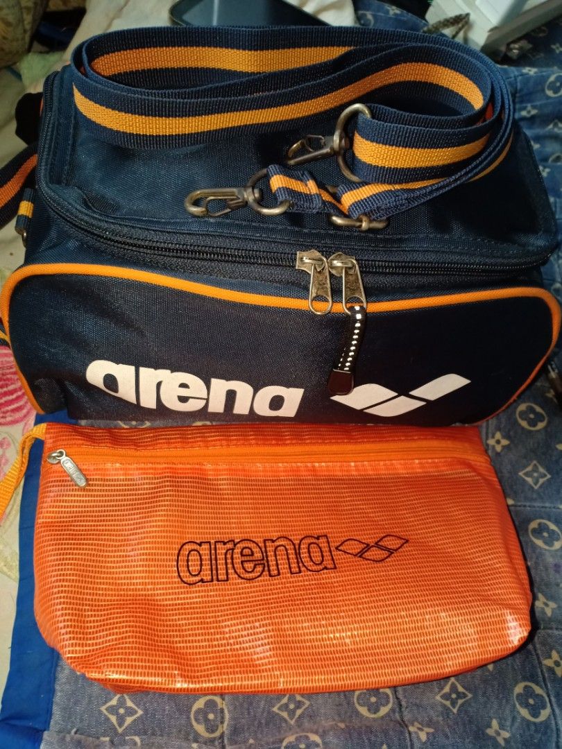 ARENA duffle bag with pouch bundle, Men's Fashion, Bags, Sling Bags on ...