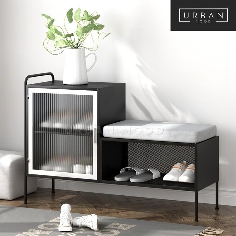BAIT Modern Industrial Shoe Bench, Furniture & Home Living, Furniture ...