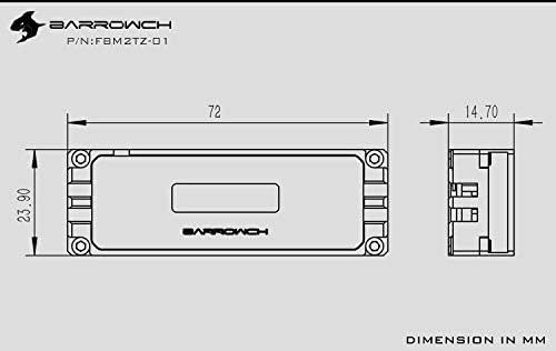 Barrowch M.2 2280/22110 NVME SSD Cooler With Temperature Display Full ...