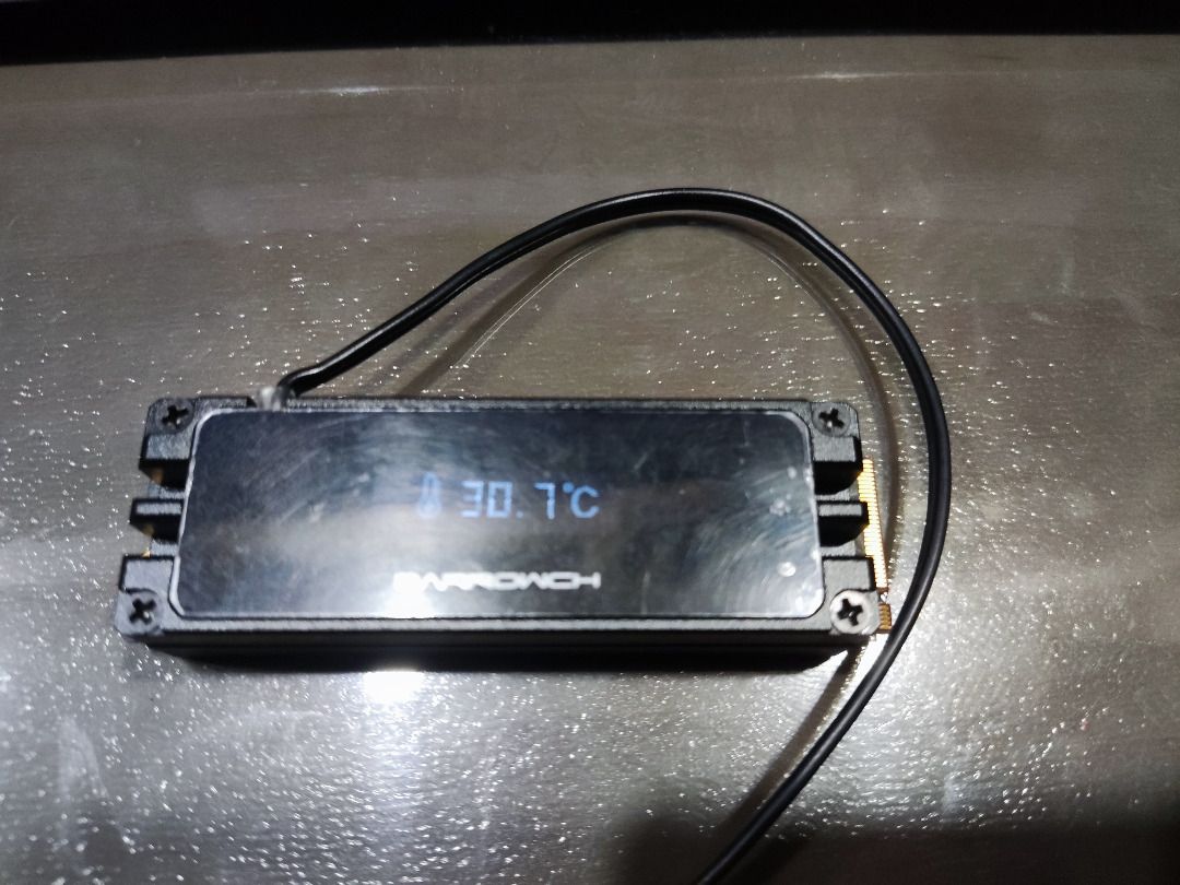 Barrowch M.2 2280/22110 NVME SSD Cooler With Temperature Display Full ...