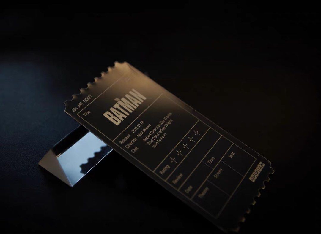 Batman movie metal ticket, Hobbies & Toys, Collectibles & Memorabilia ...